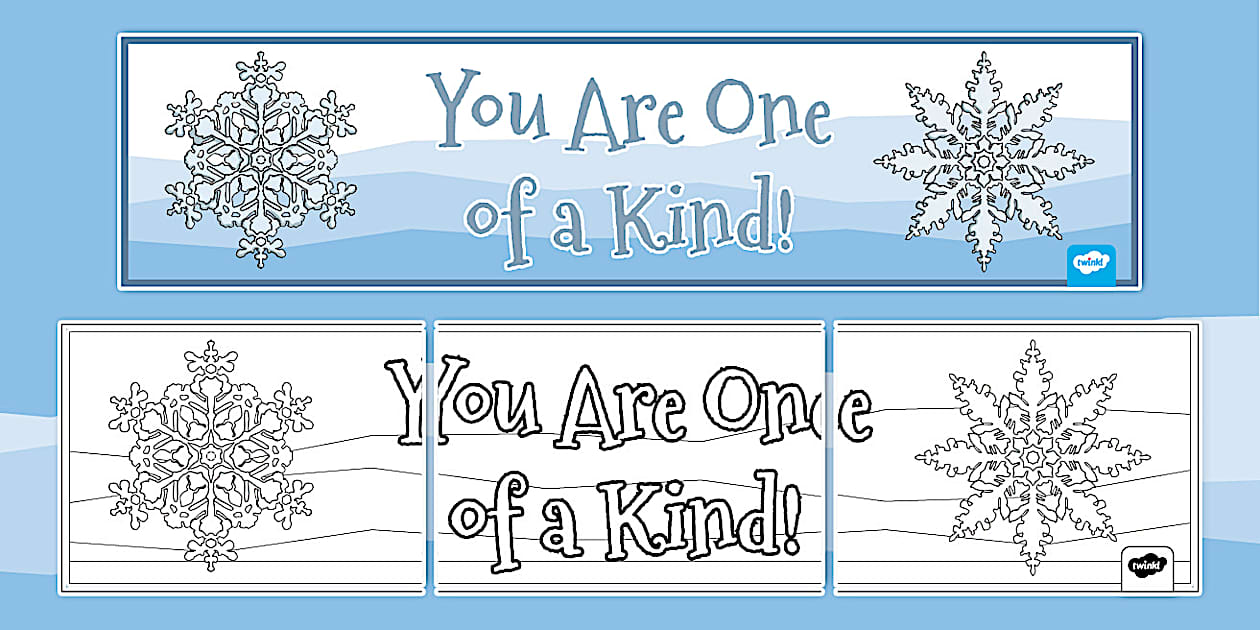 You are One of a Kind Snowflake Banner | Twinkl - Twinkl