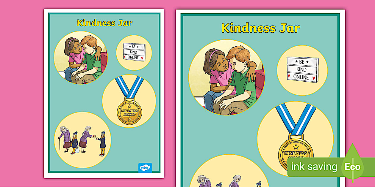 Kindness Jar Display Poster (teacher made) - Twinkl