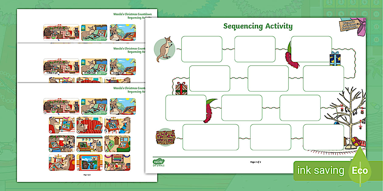 Wanda's Christmas Countdown - Sequencing Activity - Twinkl