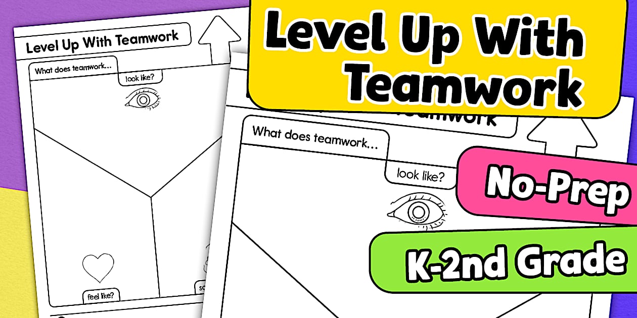 Teamwork Worksheet for K-2nd Grade - Twinkl