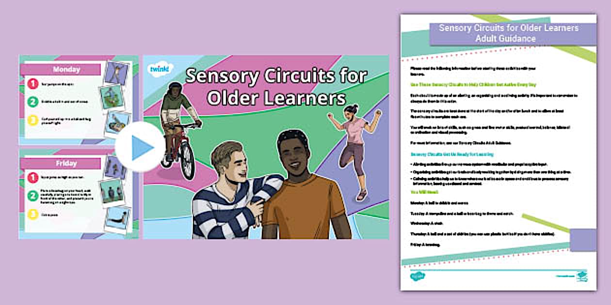 Sensory Circuits for Older Learners (teacher made) - Twinkl