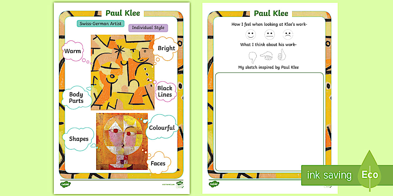 All About Paul Klee - Looking at Art (Teacher-Made) - Twinkl
