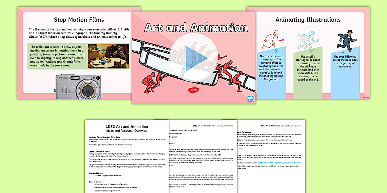 LKS2 Art and Animation Resource Pack (teacher made) - Twinkl
