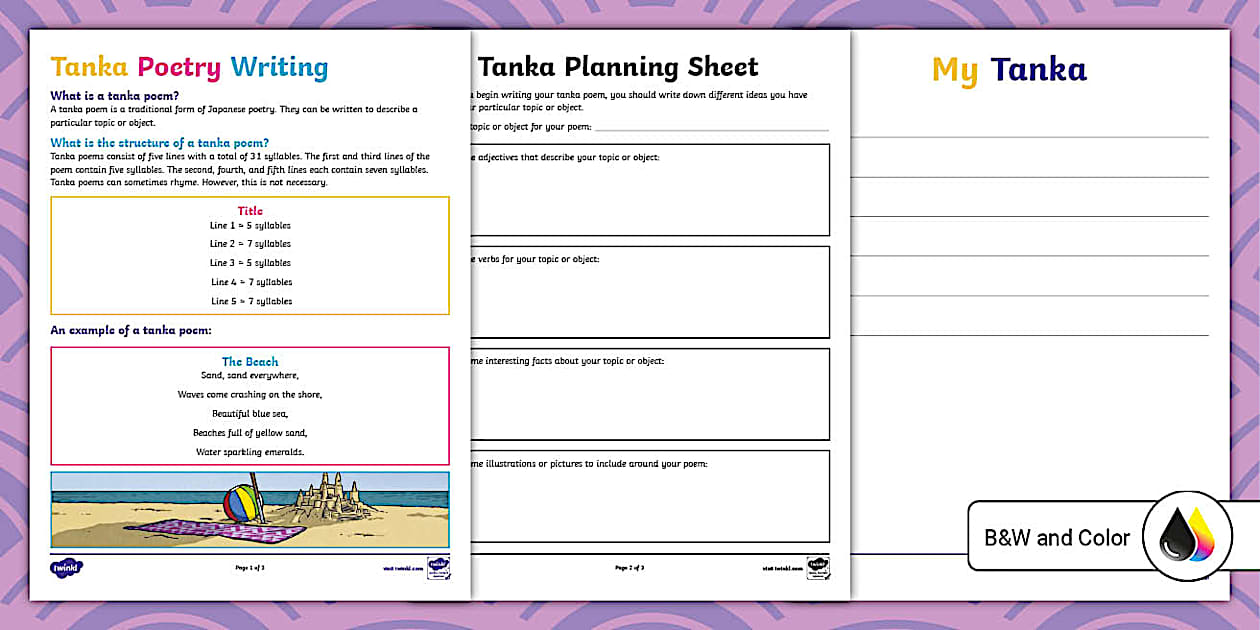 Printable AAPI Poetry Activity Worksheet Sheet for Kids | Twinkl USA