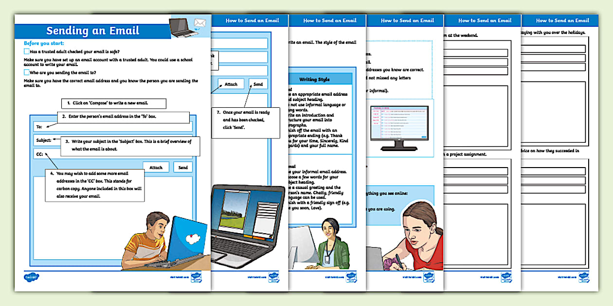 Writing and Sending An Email Activity - Twinkl - KS2
