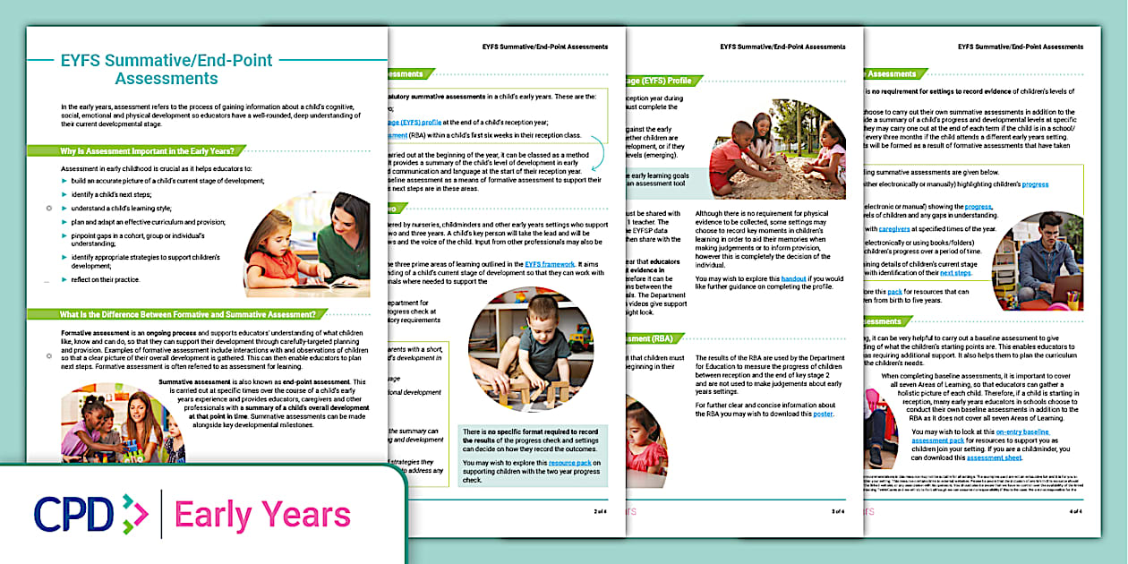 Summative/End-Point Assessments | Handout - Twinkl