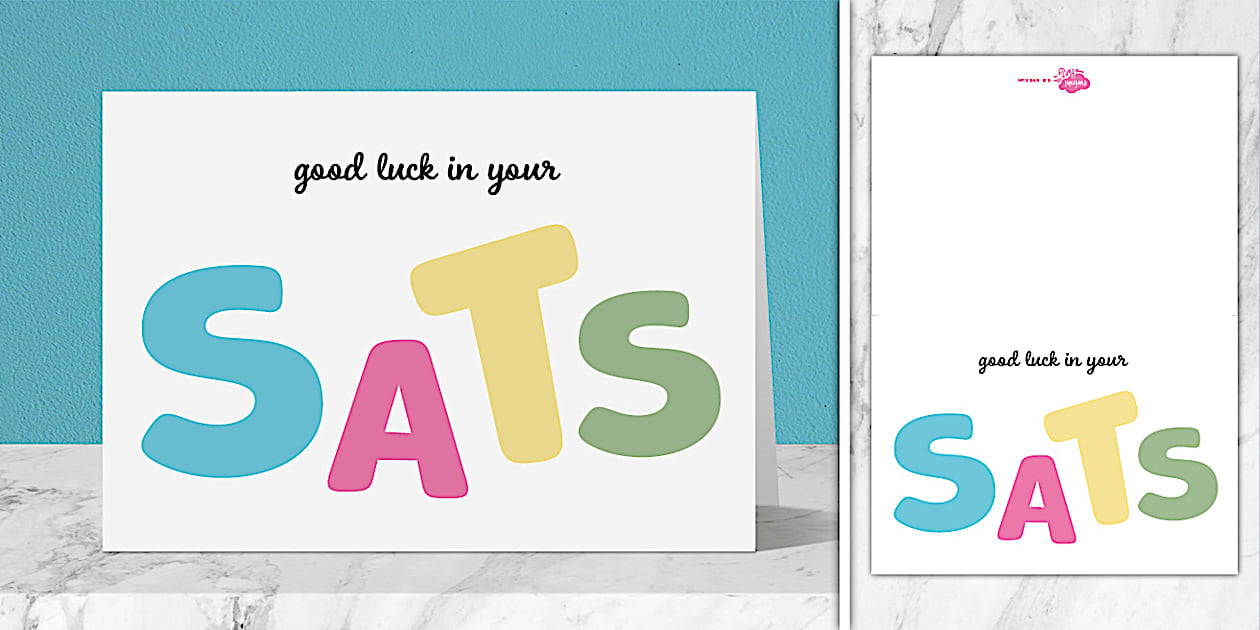 Good Luck In Your SATs Card | Twinkl Party (teacher made)