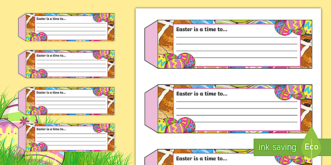 Easter Paper Chain (teacher made) - Twinkl