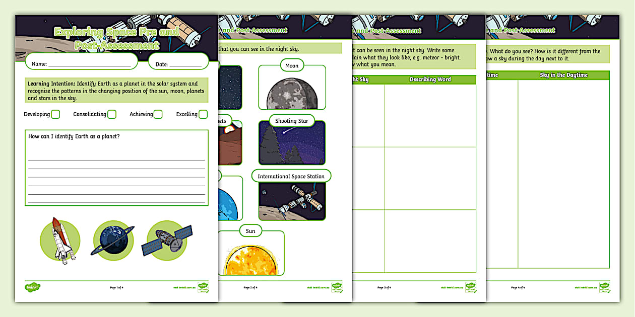 Exploring Space Pre and Post-Assessment