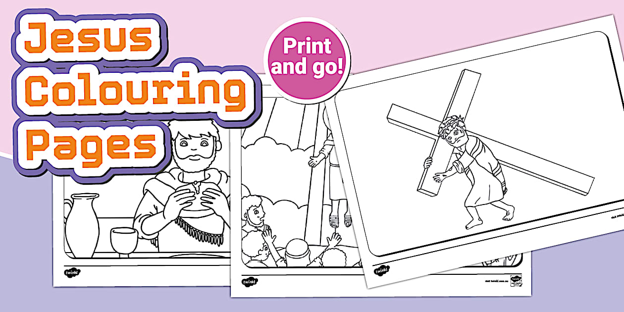 Jesus Colouring Pages - Twinkl Australia