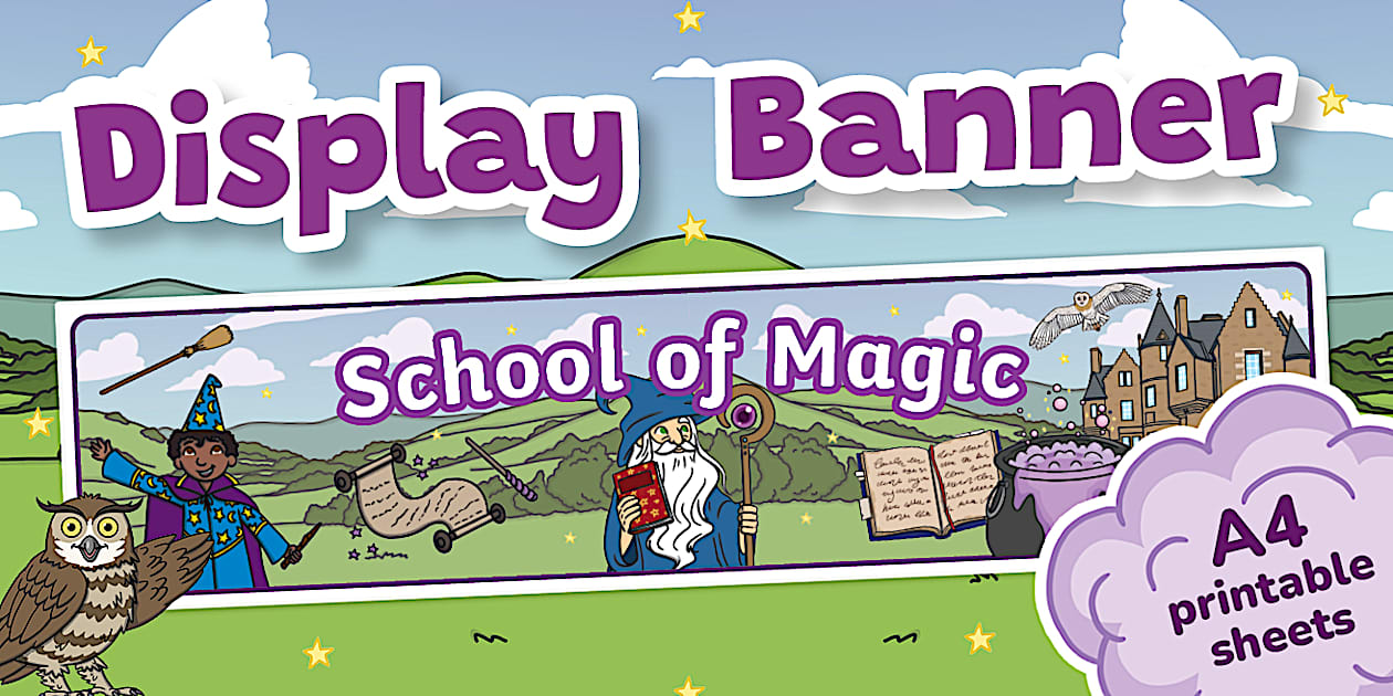School of Magic Display Banner