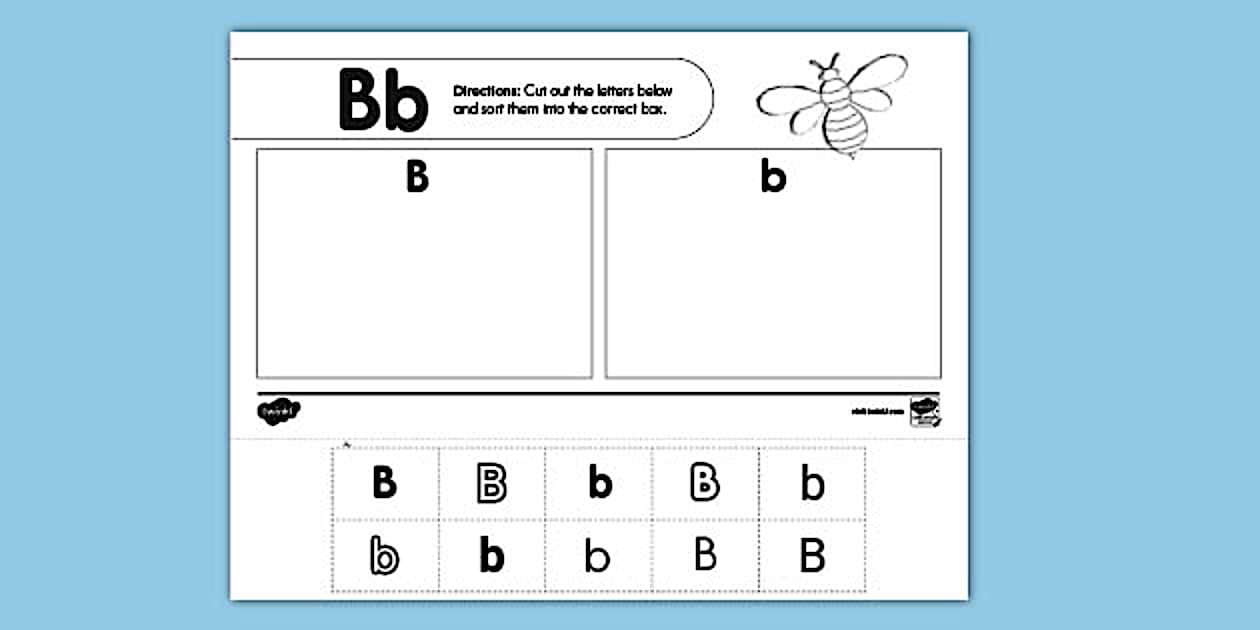 Uppercase and Lowercase B Sort (teacher made) - Twinkl Uppercase and Lowercase B Sort (teacher made) - Twinkl