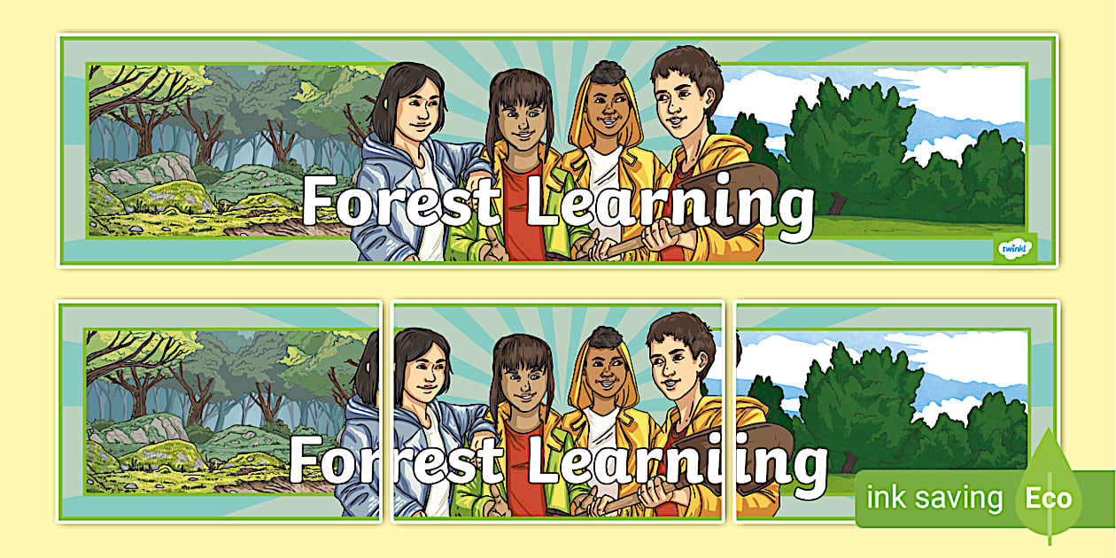 Forest School Display Banner (teacher made) - Twinkl