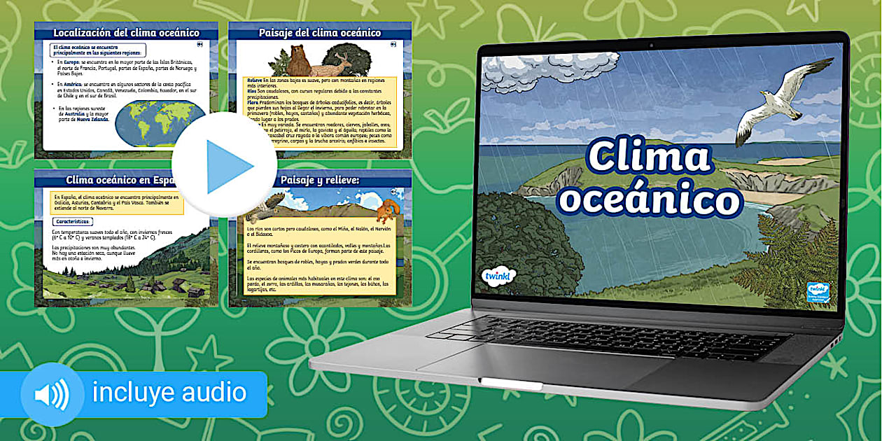 Presentación: Clima oceánico (teacher made) - Twinkl