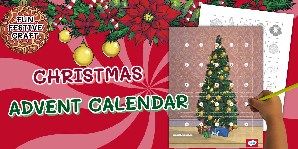 Christmas Advent Calendar Template