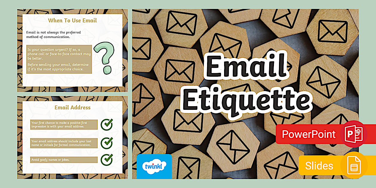 Email Etiquette for Students | ELA | Twinkl USA - Twinkl