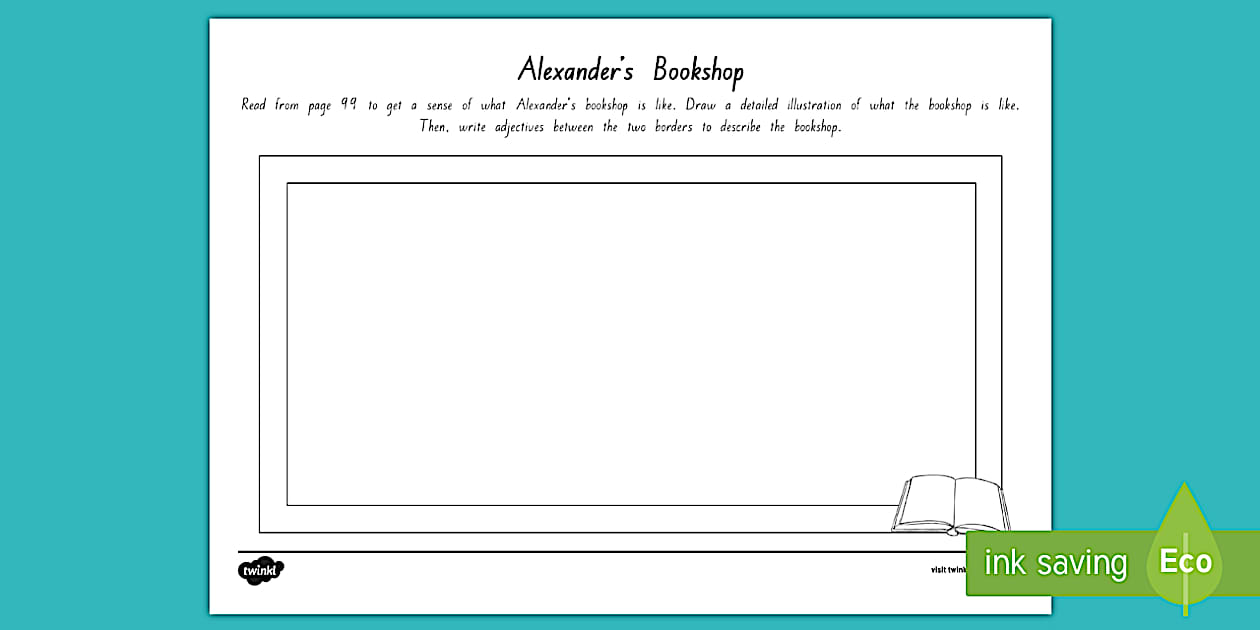 Alexander's Bookshop Worksheet / Worksheet to Support Teaching on Ms ...