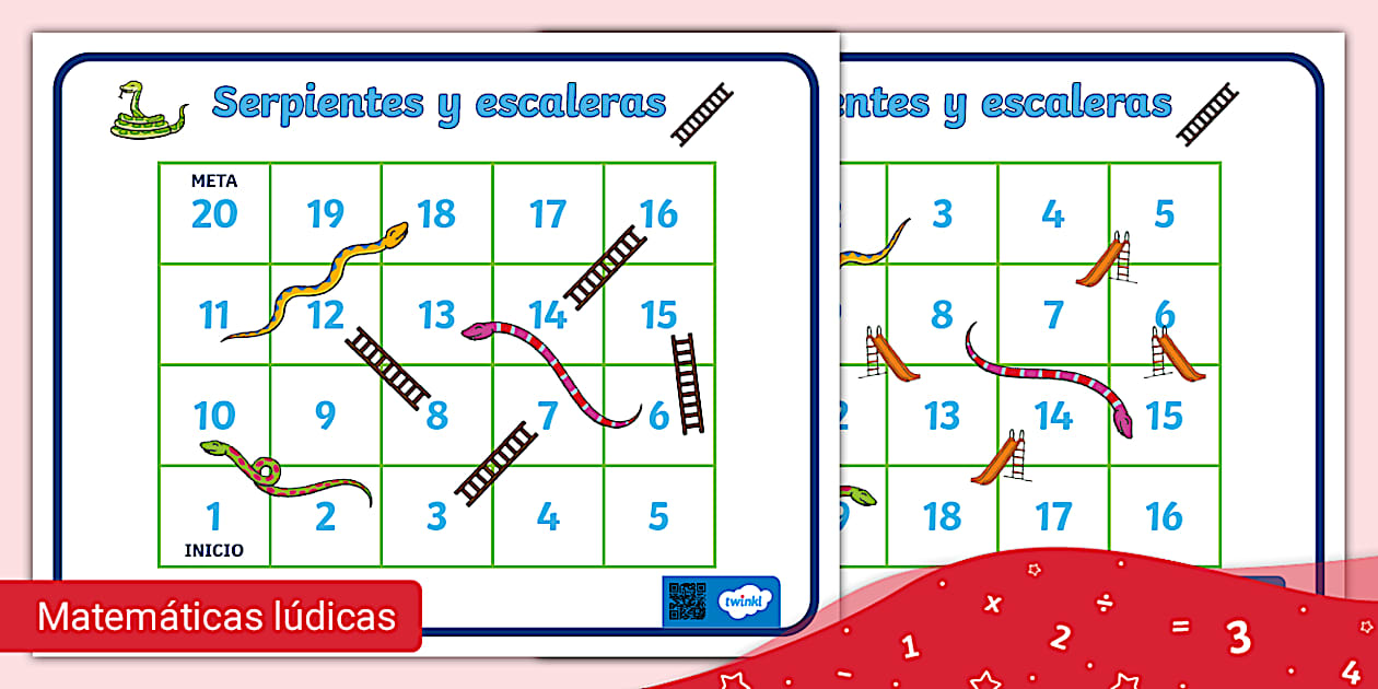 Juego: Serpientes y escaleras (teacher made) - Twinkl