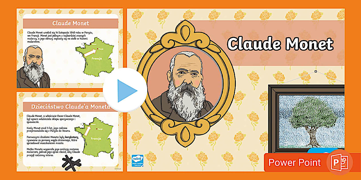 Claude Monet | Życie i twórczość malarza | Prezentacja PowerPoint