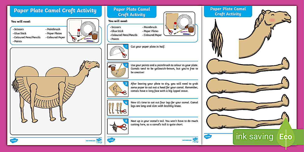 Paper Plate Camel Craft Activity | Resources | Twinkl
