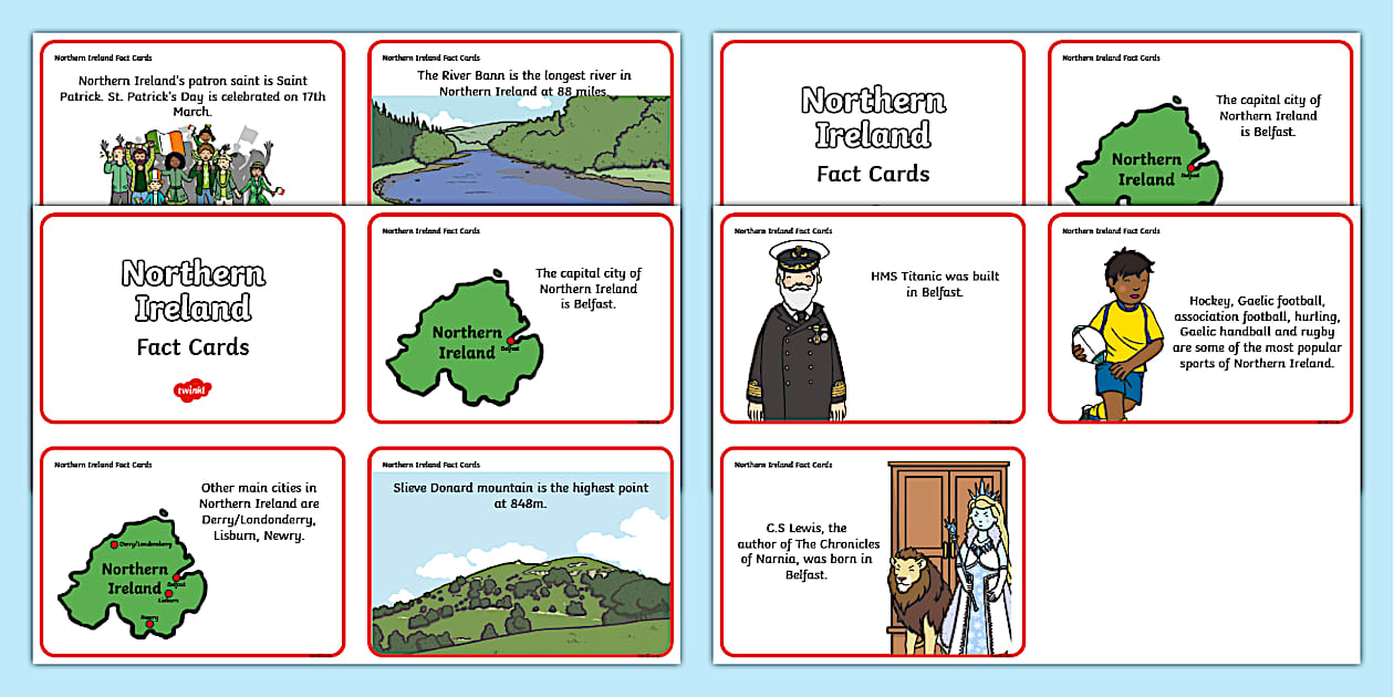 Our Country Northern Ireland Fact Cards