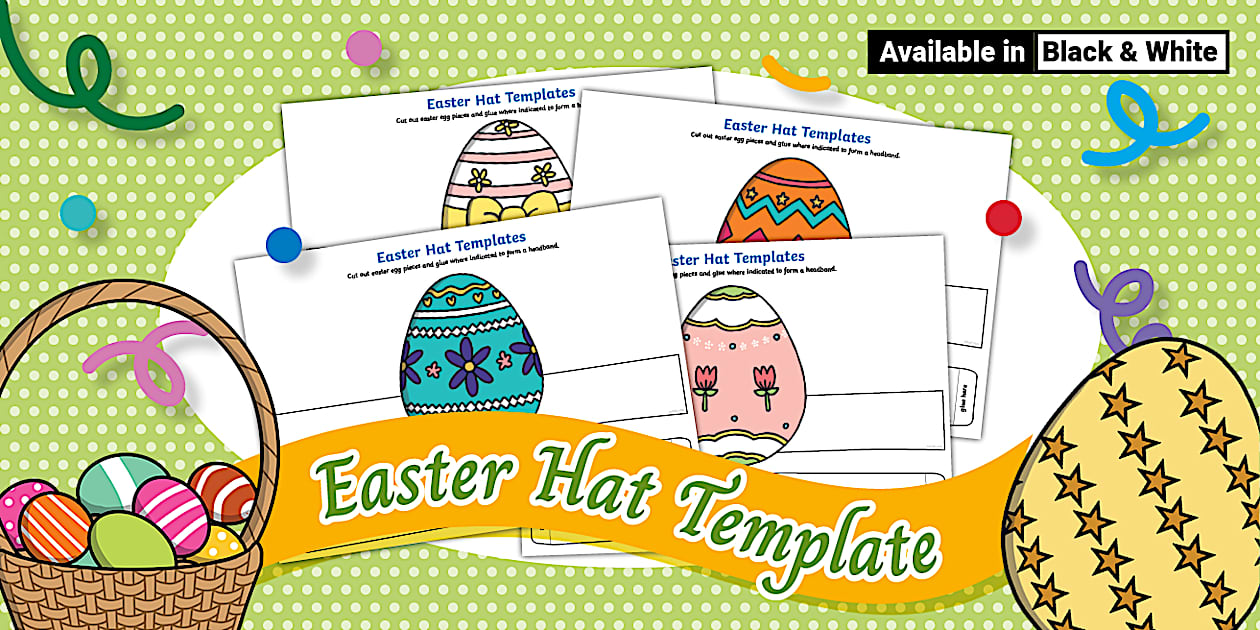 Easter Hat Template | Craft Activity | Easy | Printable