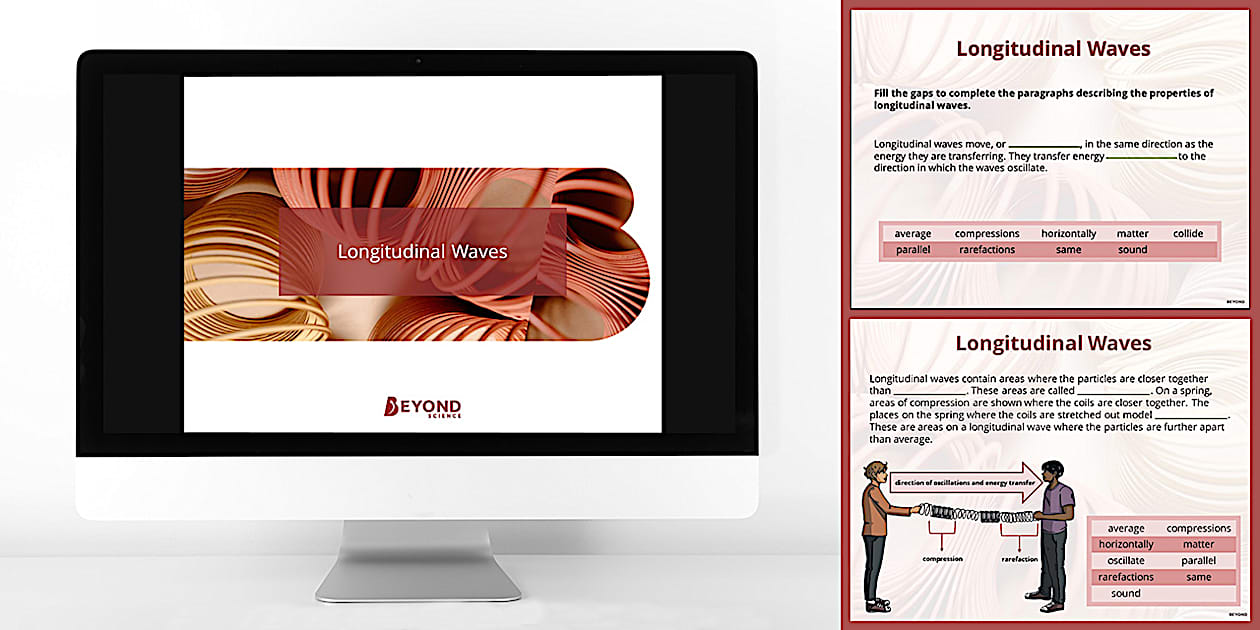 Longitudinal Waves Gap-Fill PowerPoint (teacher made)