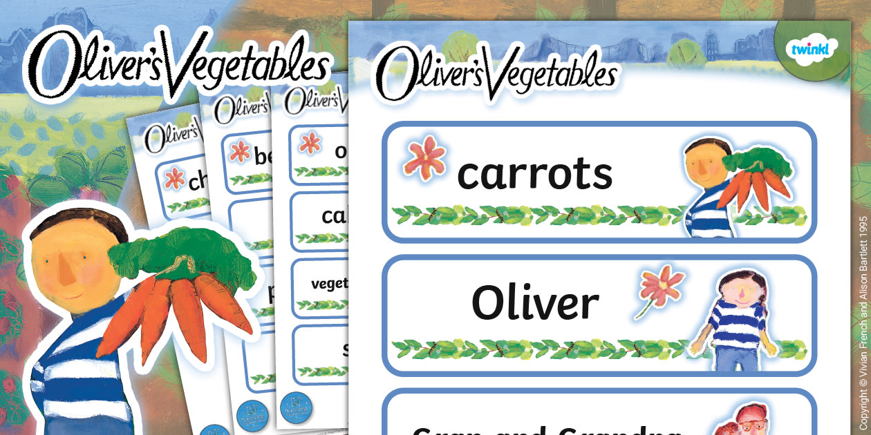 FREE! - Oliver's Vegetables: Word Cards - Twinkl