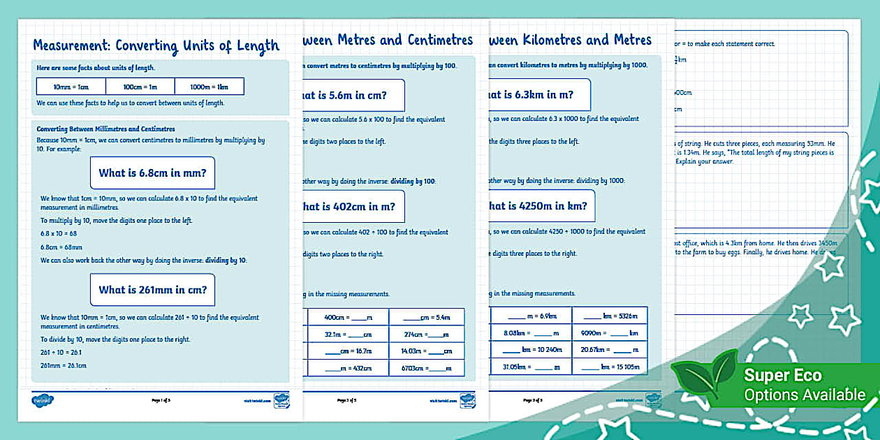 Measurement: Converting Units of Length (Ages 9 - 10)