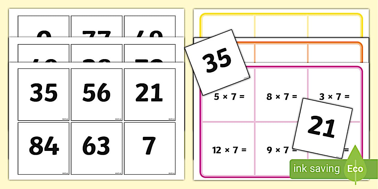 👉 7 Times Table Bingo Game - KS2 - Twinkl