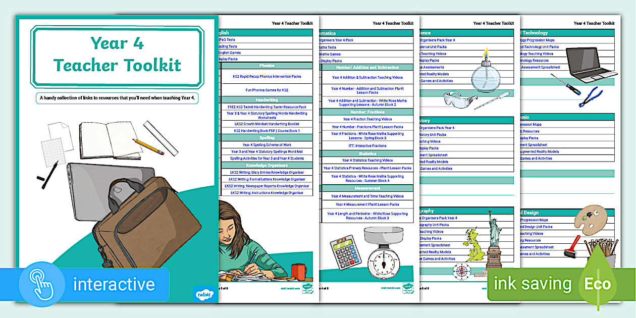 Year 4 Teacher Toolkit (teacher made) - Twinkl
