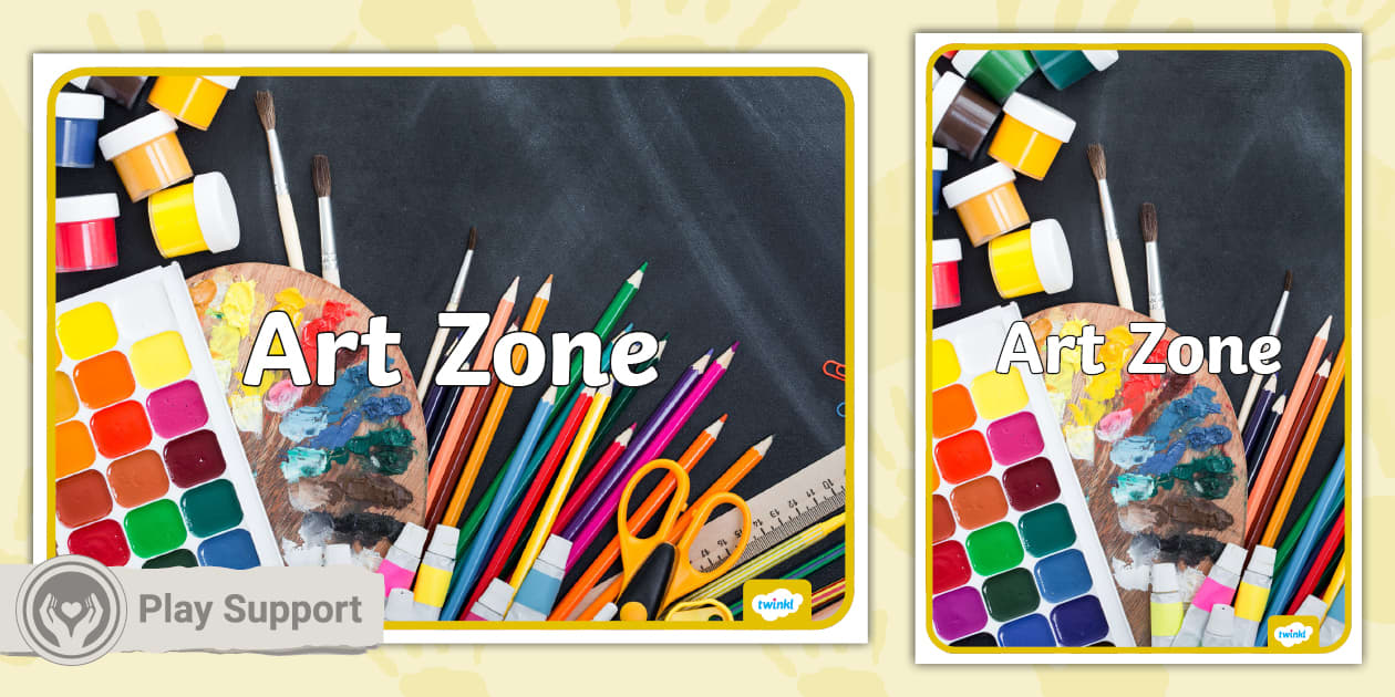 Art Zone Play for All Ages Photo Display Poster - Twinkl