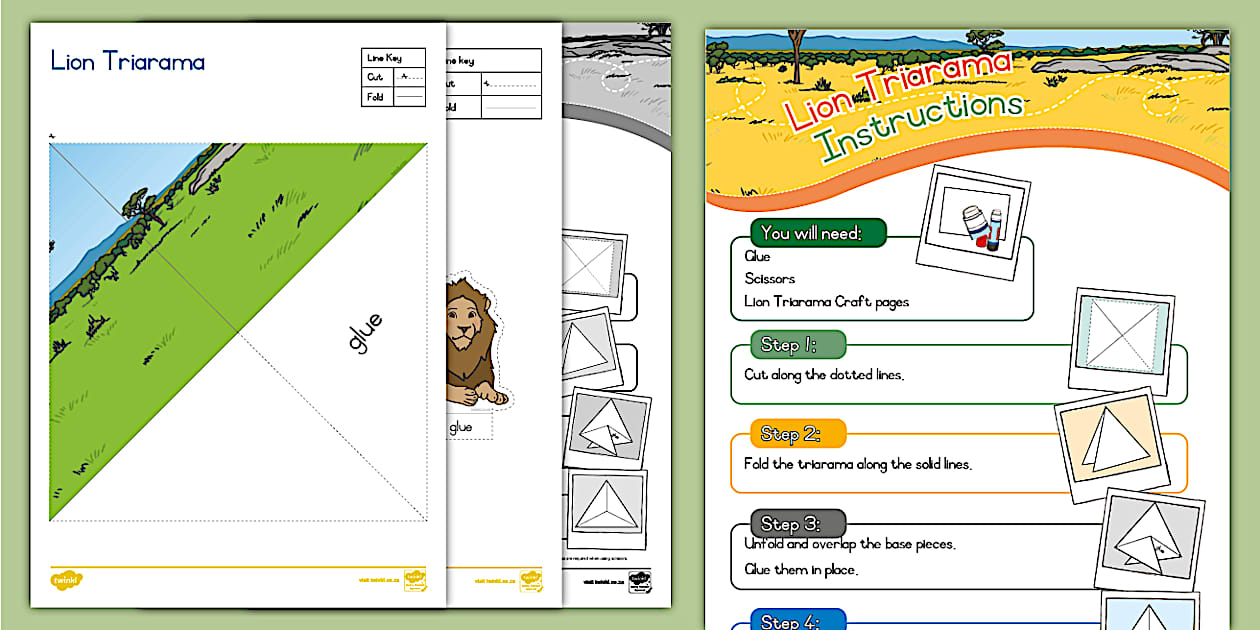 Lion Triarama Craft - Twinkl South Africa (teacher made)