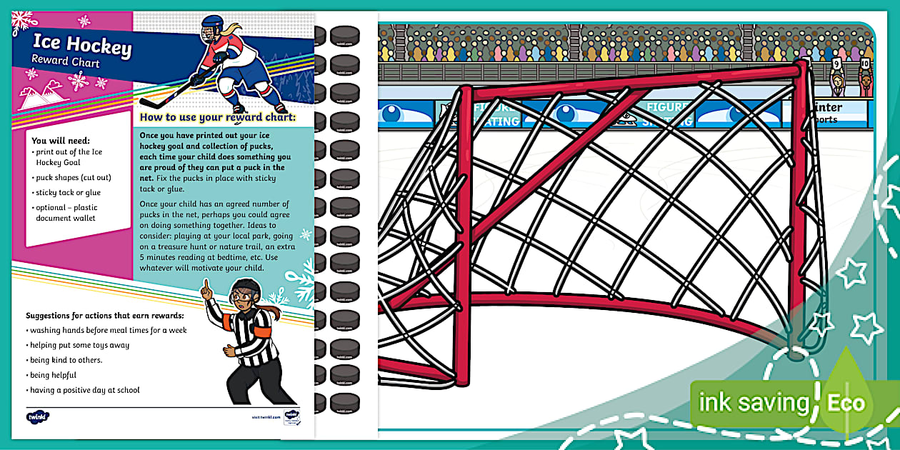 Ice Hockey Reward Chart (teacher made) - Twinkl