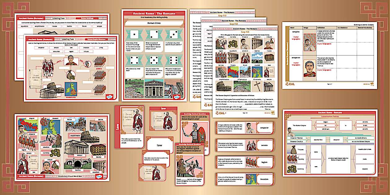 EAL Older Learners Curriculum Scaffolding Pack - The Romans
