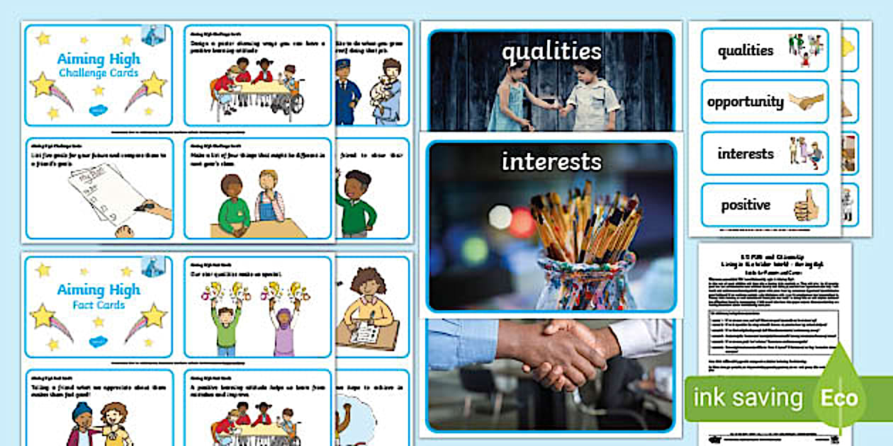 PSHE: KS1 Aiming High - Additional Resources (teacher made)