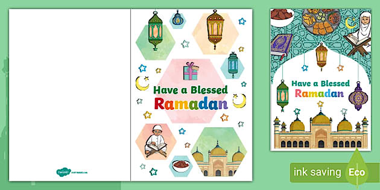 Have a Blessed Ramadan Greetings Card (teacher made)