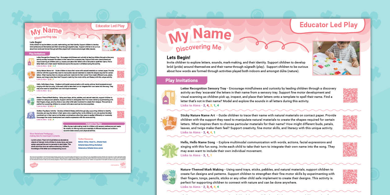 Discovering Me: My Name (teacher made) - Twinkl