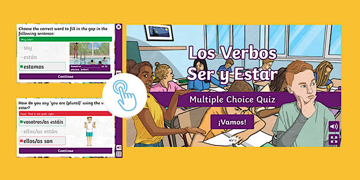 👉 Ser and Estar Quiz | Spanish Grammar | Twinkl | Language KS2