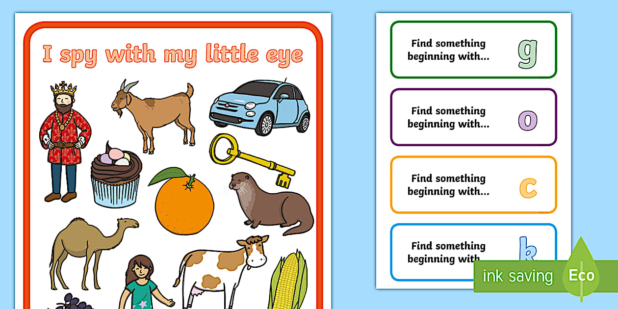 'I Spy' Phase 2 Set 3 Activity - I Spy Phase 2 Set 2