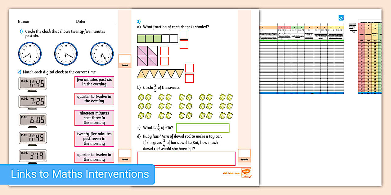 Year 3 Maths Assessment - Summer Term - KS2 (teacher made)