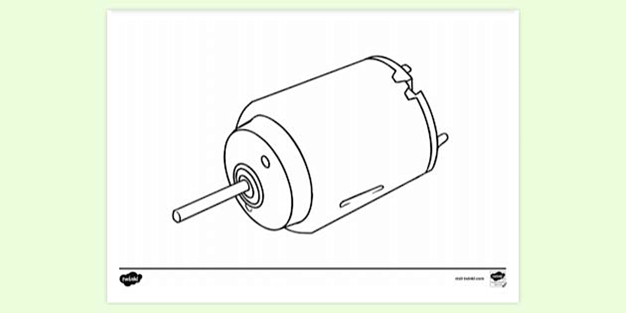 Motor Colouring Sheet (teacher made) - Twinkl