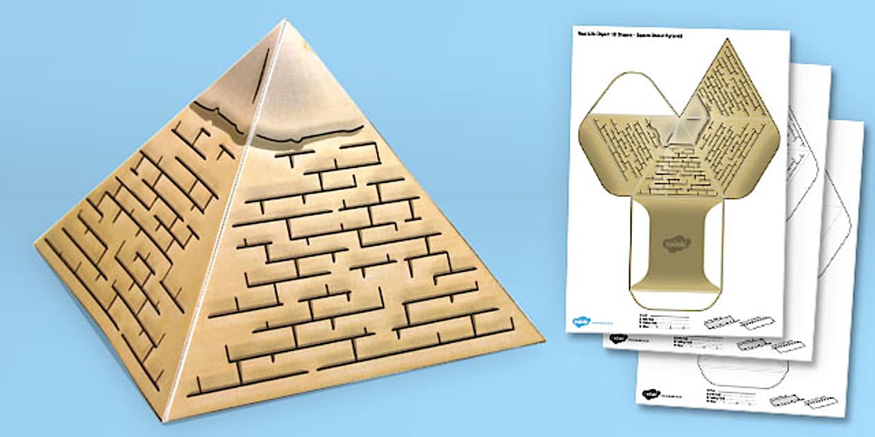 Pyramid 3D Shape | Primary Resources (teacher made) - Twinkl