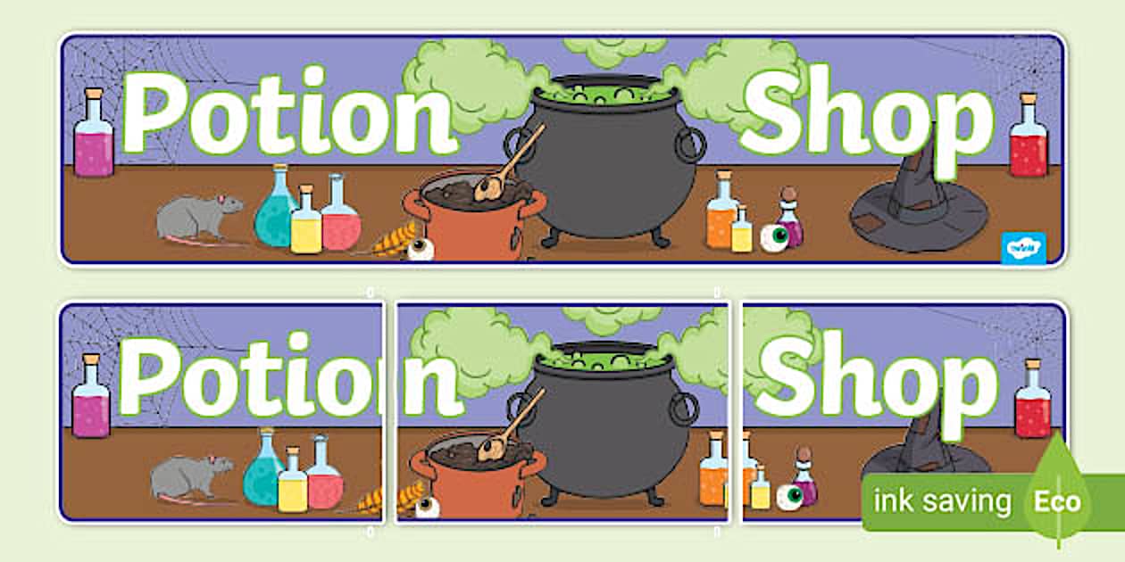 Potion Shop Display Banner (teacher made) - Twinkl