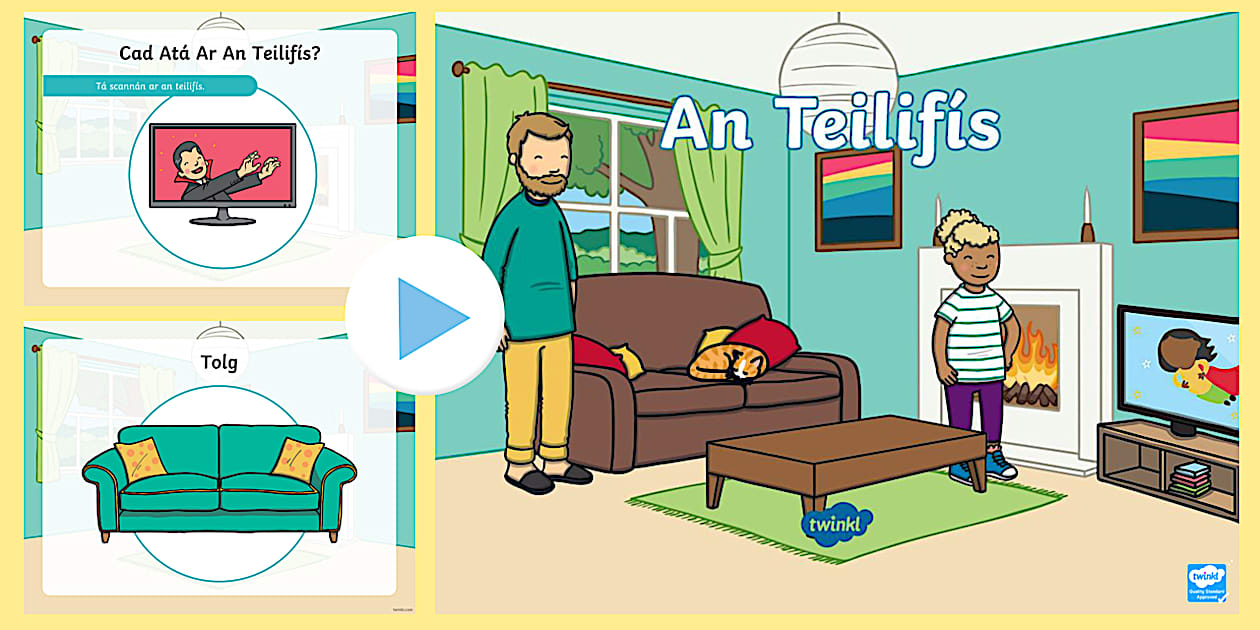 Teilifís PowerPoint | Acmhainní Gaeilge | Twinkl