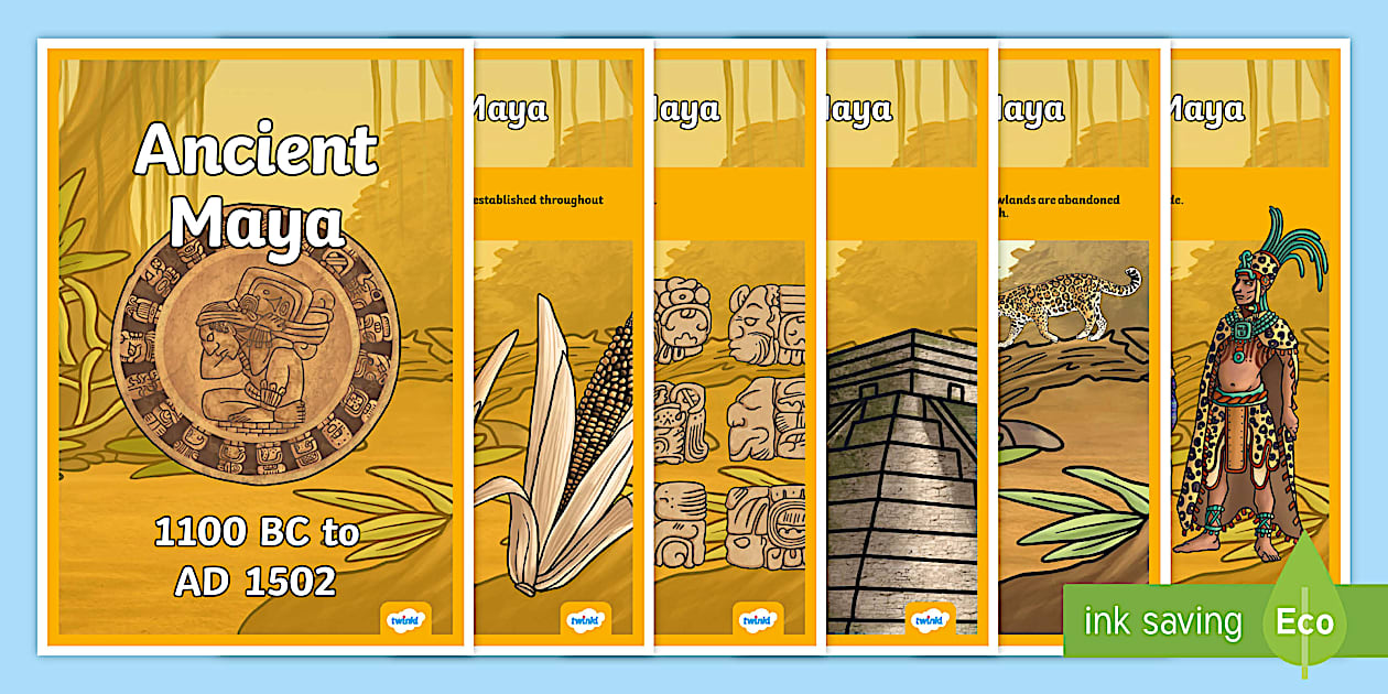 Maya Civilisation Timeline Posters (teacher made) - Twinkl
