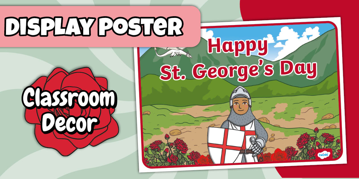 Happy St. George's Day Display Poster