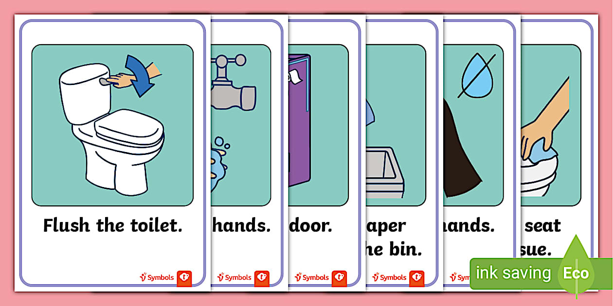 Twinkl Symbols: Bathroom Visual Prompts (teacher made)