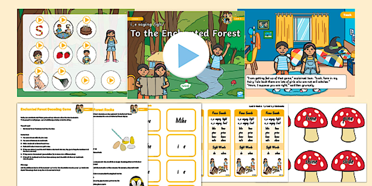 Twinkl Phonics: Level 5 Week 6 Lesson 1 Pack 'i_e' and 'o_e'