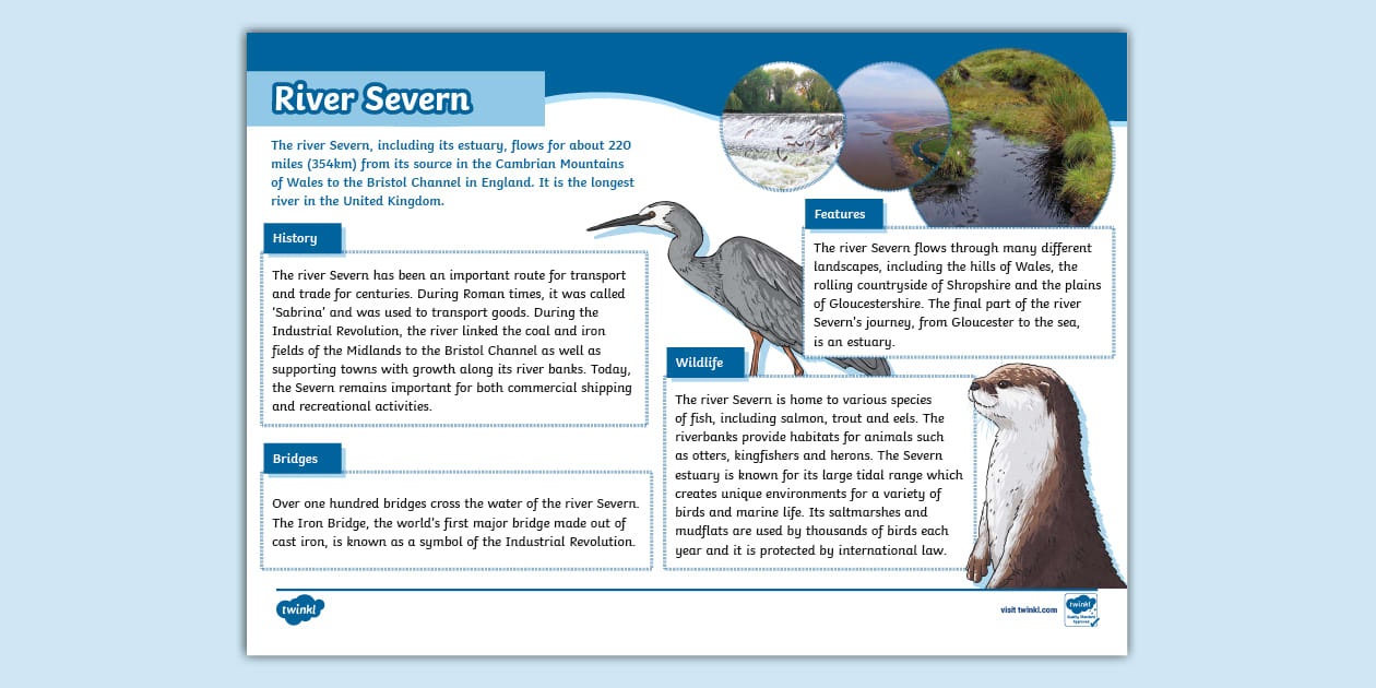 River Severn Fact File - Twinkl - KS2 (Teacher-Made)